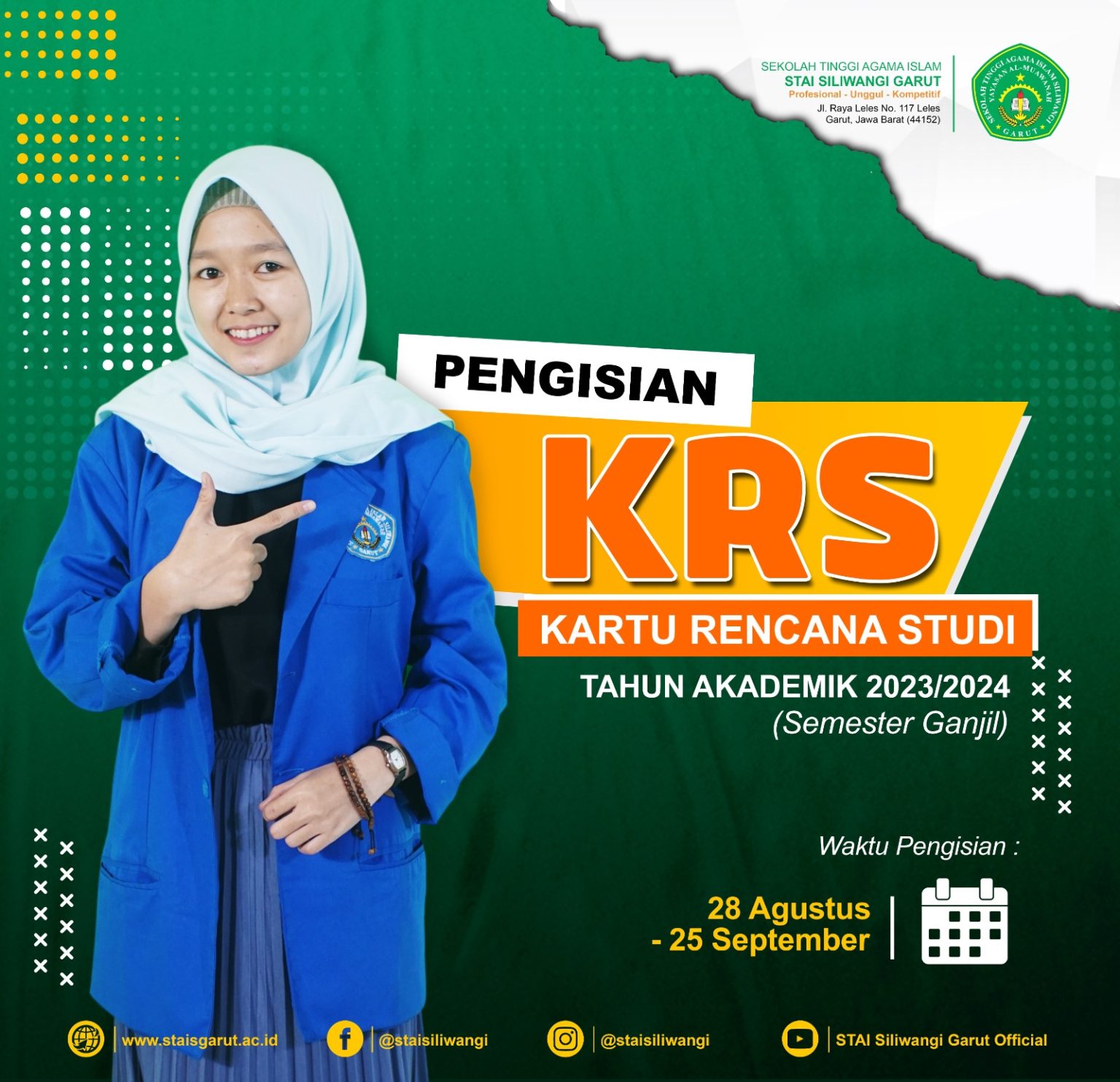 Pemberitahuan Pengisian Kartu Rencana Studi (KRS) Tahun Akademik 2023/2024 – – STAI Siliwangi Garut